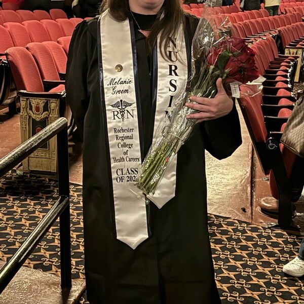 1 Custom Graduation Stole, A Custom Embroidered Satin Stole ...