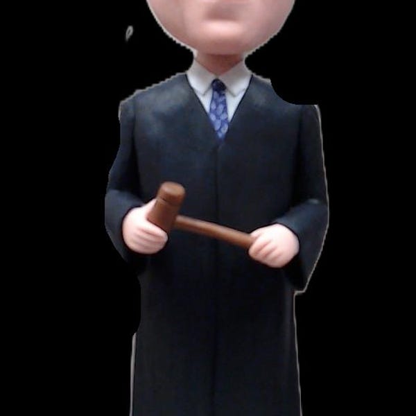 Custom Judge Bobblehead, Personalized Judge Bobbleheads Male, Custom ...