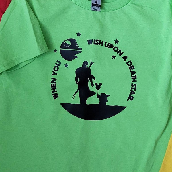 When You Wish Upon Death Star Svg, Mandolorian Svg, Baby Yoda Svg ...