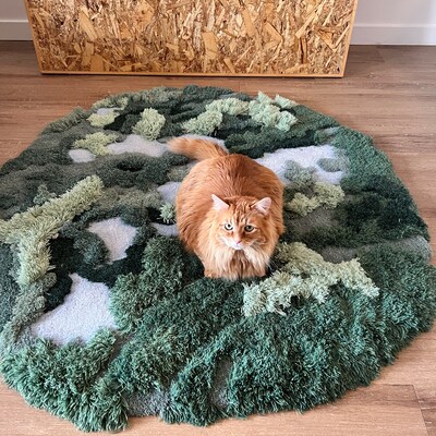 Forest Turfted Wool Rugs,handmade Rugs,3d Area Turfting Rugs Carpet ...