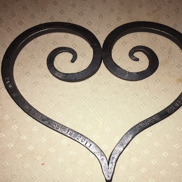 Iron Heart Trivet, 6th Anniversary, Iron Anniversary Gift, Mother's Day ...