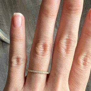 14k Solid Gold Twist Stackable Ring Stacking Rings Dainty - Etsy