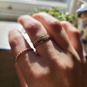 Stacking Ring Set Ultra Thin Stacking Rings Twist Ring - Etsy