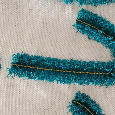 Big Fringe Extra Fluff Fringed FONT Alphabet Letters Machine Embroidery ...