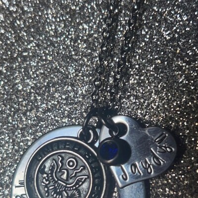 My Hero My Brother Custom Marine Necklace, Marine Corp Key Chain, US ...