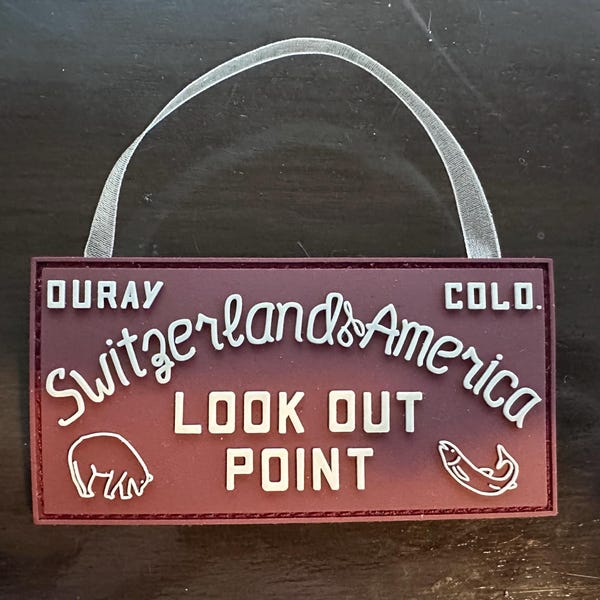 Ouray Look Out Point Sign PVC Patch - Etsy