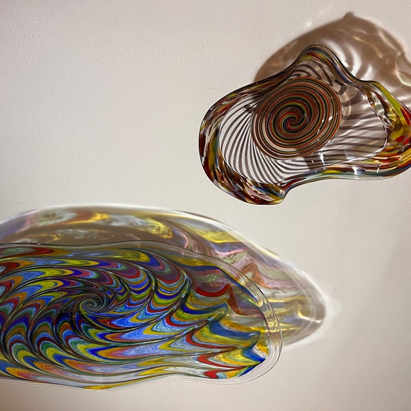 Very Large - Very Heavy - Hand Blown Glass Bowl - Original Design by ...