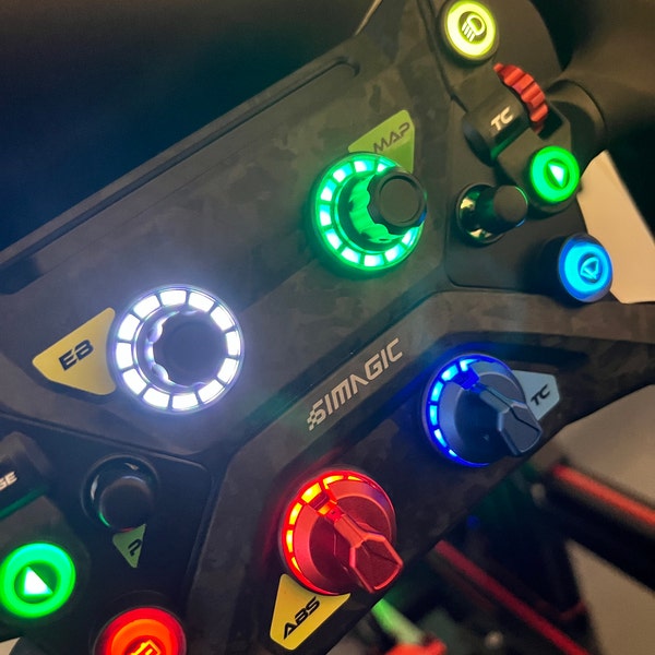 Simagic GT Neo Anodized CNC Aluminium Encoder Knobs (also Fits Generic ...