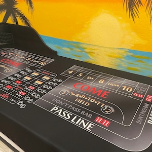 Practice Craps Table Backboard/ Throwing End With Chip Rails/ - Etsy