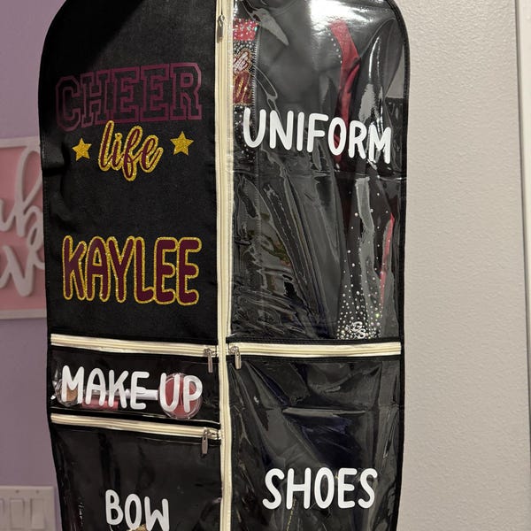 Personalized Cheer Garment Bags - Etsy