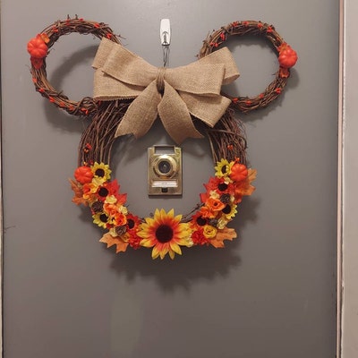 Fall Mickey Wreath - Etsy