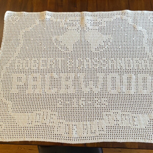 Wedding Filet Crochet or Cross Stitch Pattern - Etsy