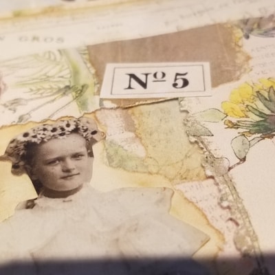 NUMBER Tabs Ticket Ephemera Vintage Font Junk Journal Themed Words ...