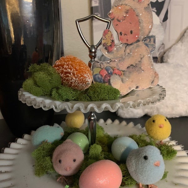 Handmade Vintage Style Easter Bunny Standee Decor - Etsy