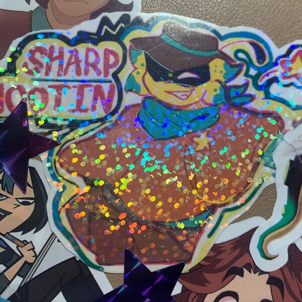 Saw and Gaty Holographic Vinyl Sticker - BFDI / BFB / TPOT - Water ...