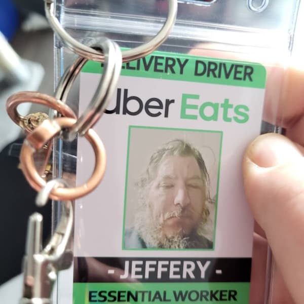 Uber Eats Driver ID Card With Your Picture - Custom Picture Badge ...