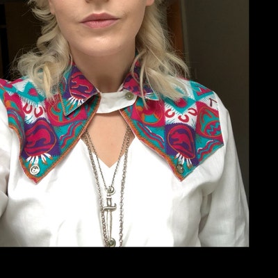 Vintage Aztec Ladies Blazer/deborah MURRAY Tapestry Jacket/tag Size XS ...