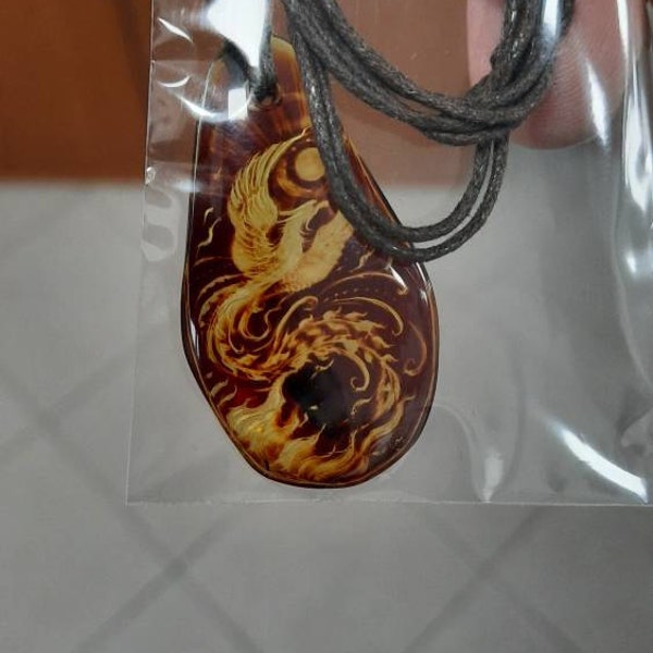 Amber Pendant Phoenix - Etsy