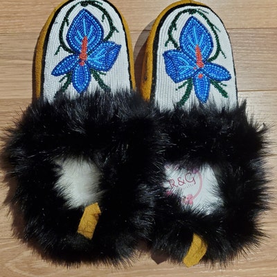 Red Rose Slipper With Fringe US Womens' Size 7.5 - Etsy