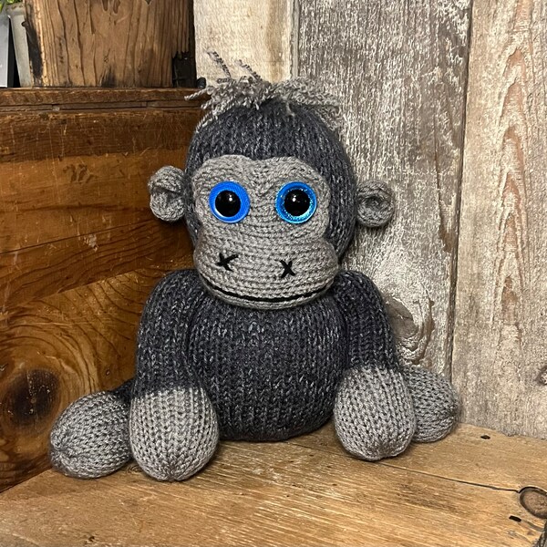 Baby Gorilla - Circular Knitting Machine Pdf Pattern - Sentro Addi ...