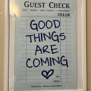 Custom Guest Check Art Print, Preppy Wall Art, Dripping Paint Effect ...