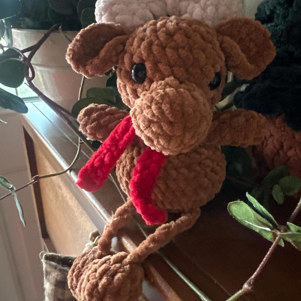 Crochet Snuggler Highland Cow Pattern, Amigurumi Crochet Highland Cow ...