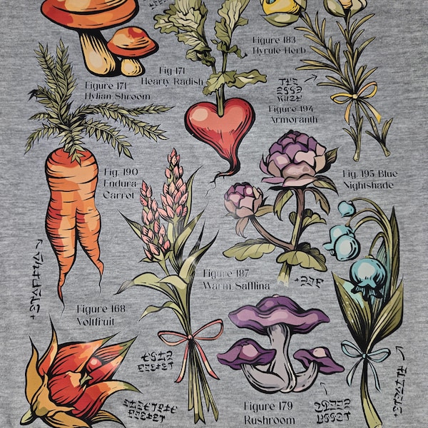 Hyrule Compendium T-shirt, Hyrule Korok Shirt, Video Game Shirt, Breath ...