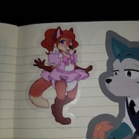 Pretty Fox Diaper Sticker CLEAR Transparent - Babyfur AB/DL - Etsy