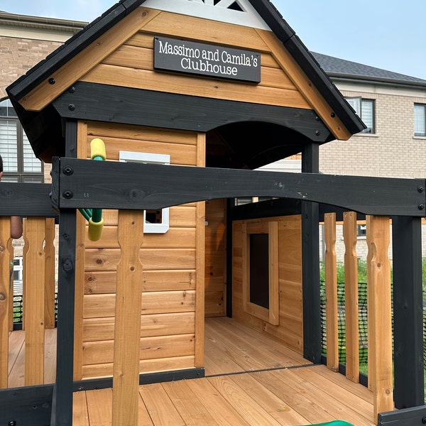 Custom Playhouse Sign for Kids | Clubhouse, Fort, Playroom, Bedroom ...