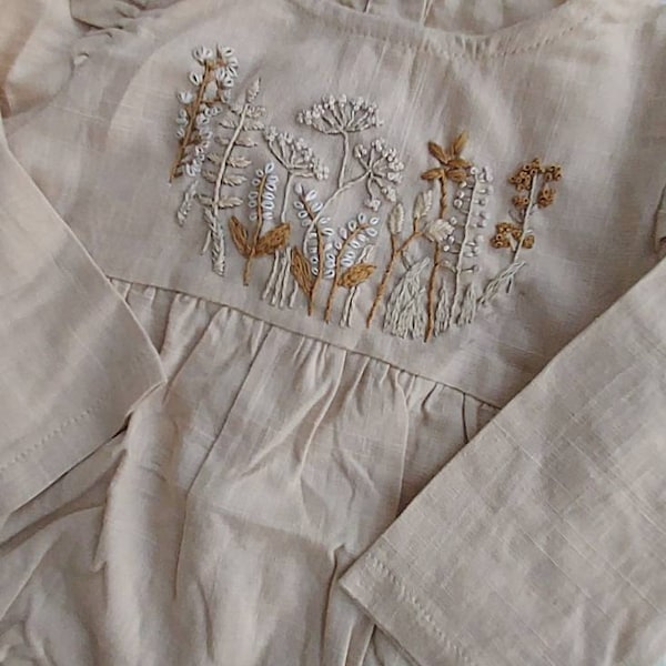 Wildflowers Meadow Embroidery Pattern + Video Tutorial, Beginner ...