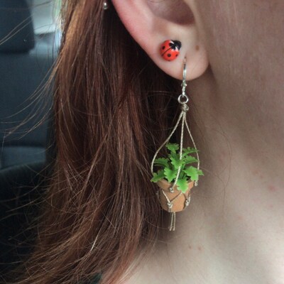 Hanging Plant Earrings - Etsy