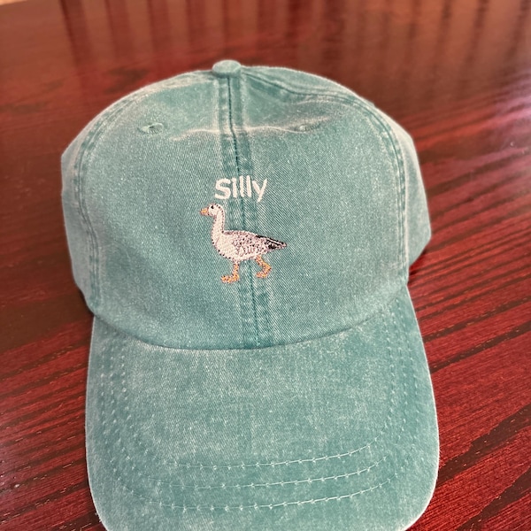 Embroidered Silly Goose Cap - Vintage Humorous Baseball Hat - Mom Dad ...