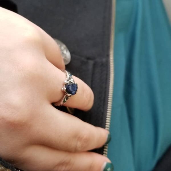 Volcano Red Sapphire Ring / Fire Ring, Fantasy Ring, Elvish Ring ...