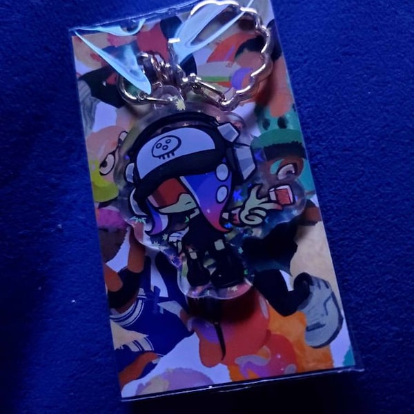 Pearl, Marina, Agent 8, & Acht - Acrylic Holographic Star Keychain ...