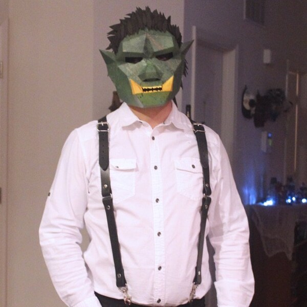 ORC Mask Make an Orc Mask From Card With This PDF Download - Etsy
