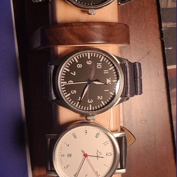 Timestand L Adjustable Four Watch Stand in Walnut Wood for Special Gift ...