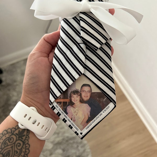 Custom Photo Tie Patch | Father of the Bride | Groom Gift | Neck Ties ...