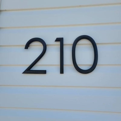 NO DRILLING REQUIRED 7.5 Vinyl Siding House Numbers Black or White - Etsy