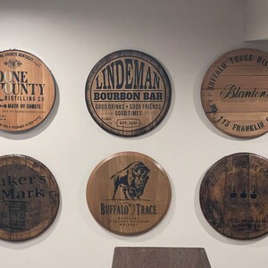 Bourbon Barrel Bar Sign Personalized Name and Date - Etsy