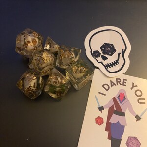 HEADHUNTER Dnd Dice Set for Dungeons and Dragons Ttrpg SKULL | Etsy