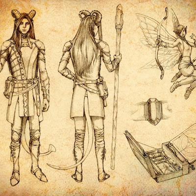 Eladrin / Elf Paladin / Knight Art Print 8 X 10 or 8.5 X 11 Inch ...