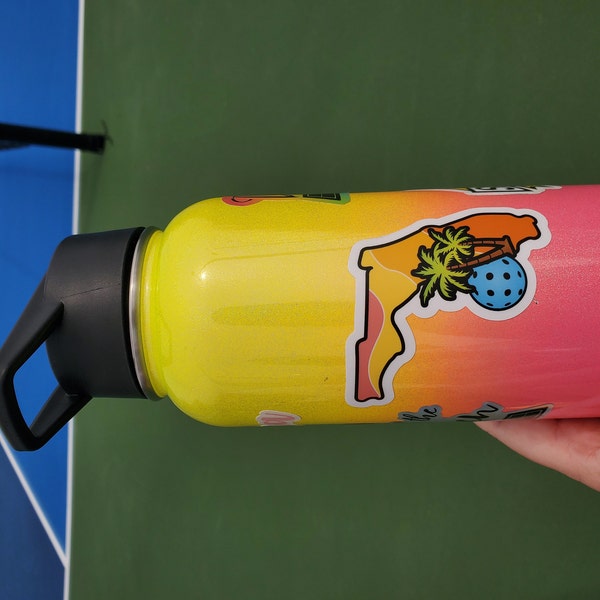 Pickleball Sticker - "pickleball Hearts", Pickleball Sticker ...