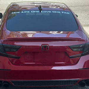 Custom Text Vinyl Decal Car Window Banner Personalized - Etsy