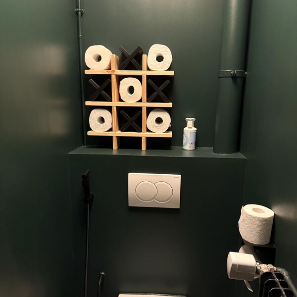 Restroom Rack for Loo Roll, Wall Mount Toilet Paper Roll Holder ...