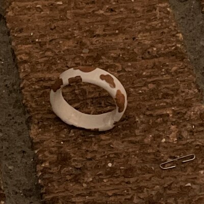 Cow Print Ring - Etsy