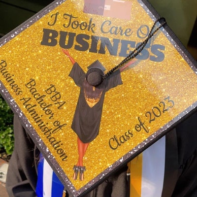 Graduation Cap Topper Label/criminal Justice Major/ Future FBI - Etsy