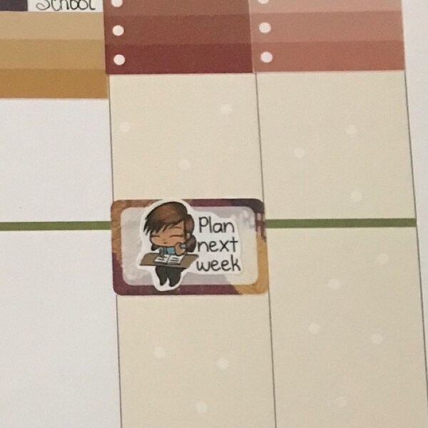 Chibi Kitkat Kitsune Concha Printable Happy Planner, Mini Happy Planner ...