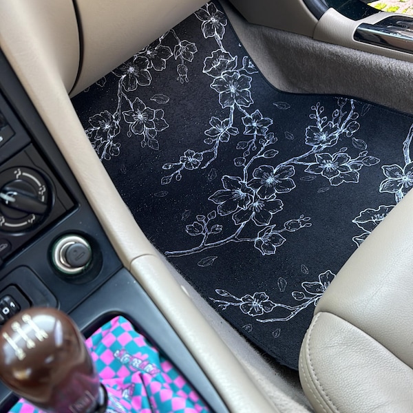 Female Samurai Car Floor Mats JDM Floor Mats JDM Car Mats Japanese Art ...