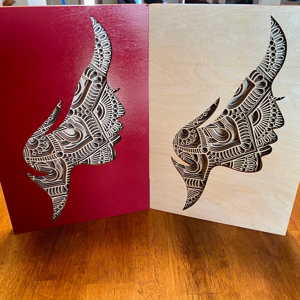 Multilayer Laser Cut File, Women Dxf File, SVG Ai EPS Dxf Laser Cut ...