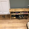Hand Crafted Rustic Reclaimed Wooden Shoe Bench / Shoe Rack / - Etsy UK